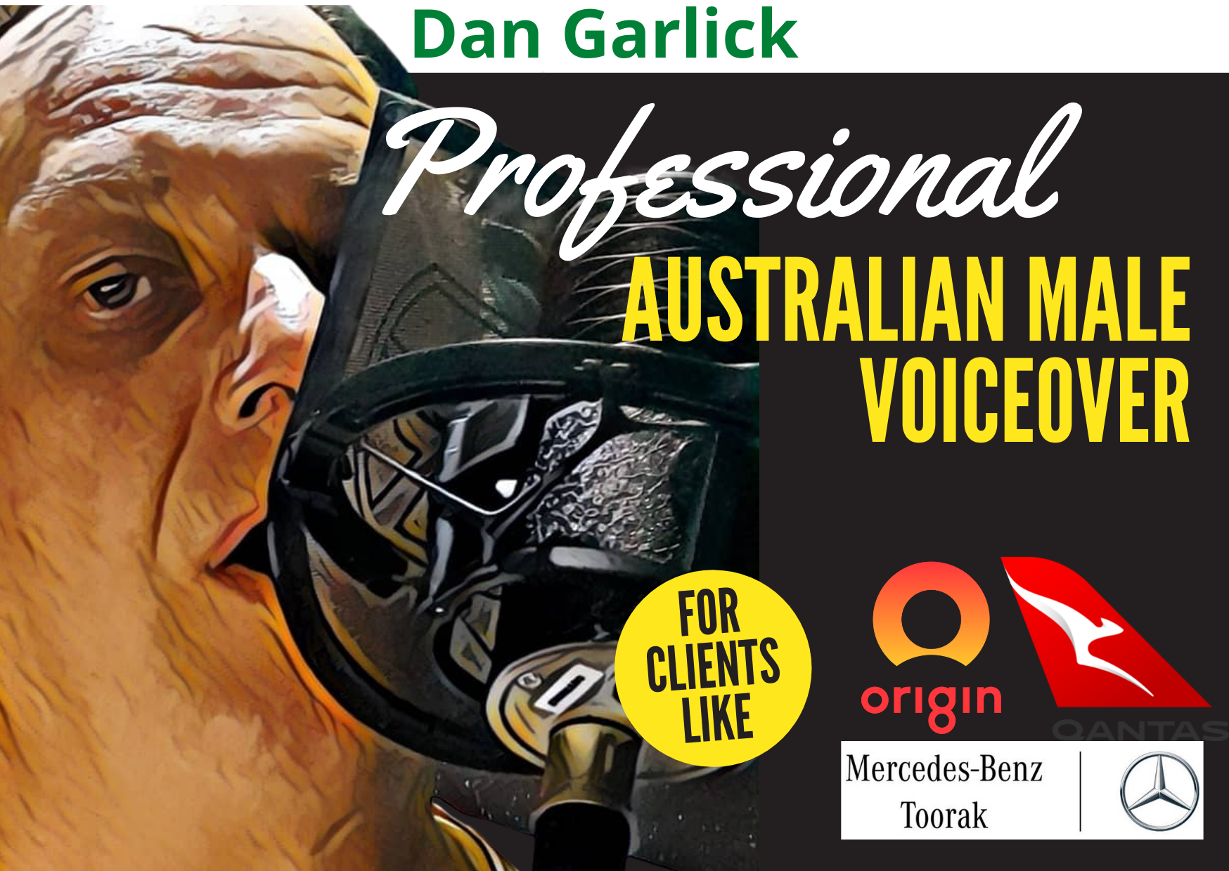 Australian Male Voiceover Talent - Dan Garlick Voiceovers